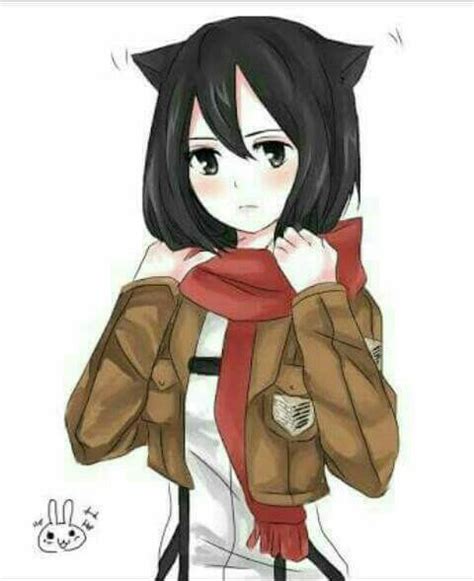 Mikasa Ackerman Neko Kawaii
