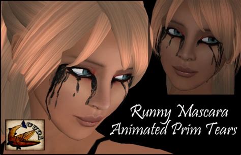 Second Life Marketplace Cuda Runny Mascara Animated Prim Tears