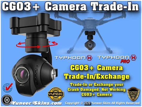 CGO3-Plus Camera 4K HD Exchange fits Typhoon H, H-Pro YUNCGO3PUS