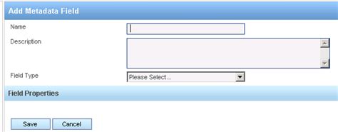 Managing Metadata Fields Filehold