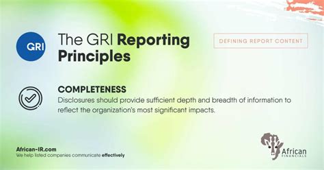 Gri Reporting Principles Completeness