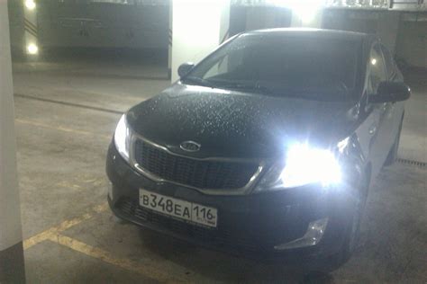 Тонированные фары K2 — KIA Rio (3G), 1,6 л, 2011 года | тюнинг | DRIVE2