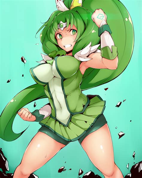 Midorikawa Nao And Cure March Precure And 1 More Drawn By Zako