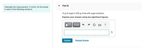 Solved Calculate The Mass Percent M M For The Solute Chegg Com