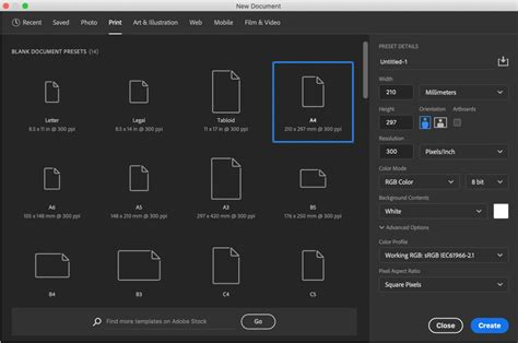 Creating An A4 Canvas In Photoshop Adobe Product Community 13363475