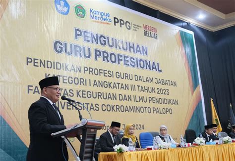 Uncp Kukuhkan 58 Guru Profesional Lulusan Ppg Daljab Antaraya Media