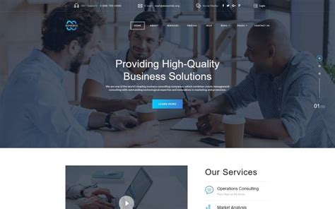 Generic Creative Business Consulting Multipage Html Website Template