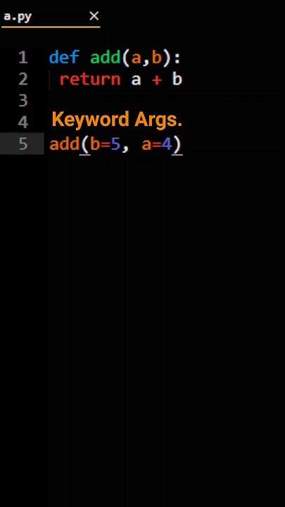 Python Keyword Arguments Vs Positional Arguments Youtube