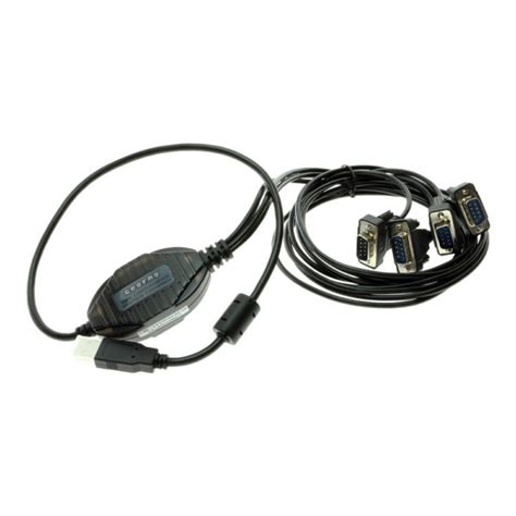 4 Port USB DB 9 Serial Adapter Solution Coolgear