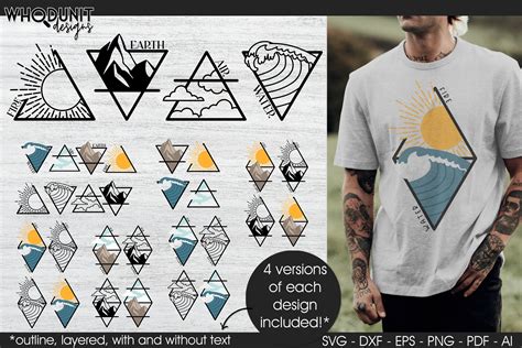 The Four Elements Triangles