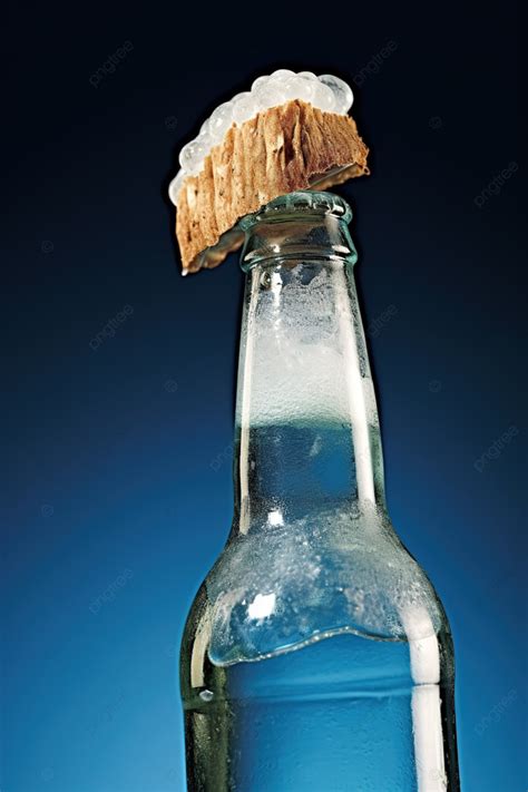 맥주병 뚜껑 위에 빵 한 조각이 올려져 있다 배경 배경 화면 및 일러스트 무료 다운로드 Pngtree