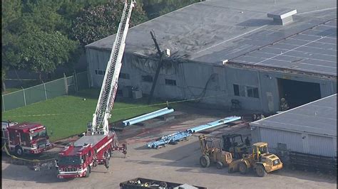 Firefighters Battle 2 Alarm Warehouse Fire In West Houston