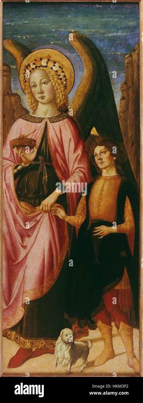 Biagio D Antonio The Archangel Raphael With Tobias Stock Photo Alamy