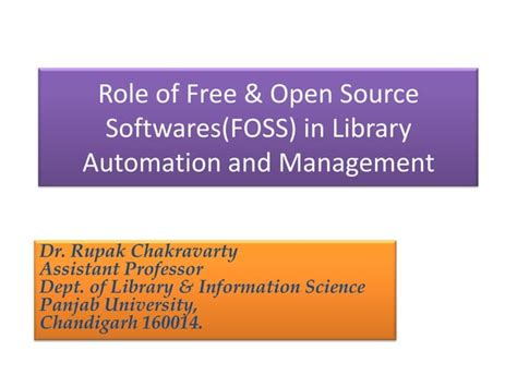 Free Open Source Softwares Foss Pptx Shareware And Freeware Computer Software And Applications