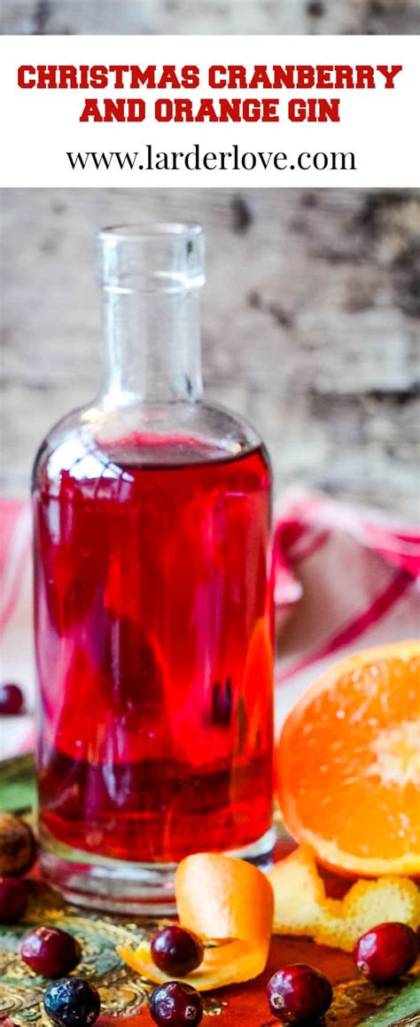Homemade Christmas Cranberry Gin Liqueur Larder Love