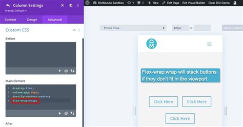 Display Two Or More Buttons Side By Side In Divi Victor Duse