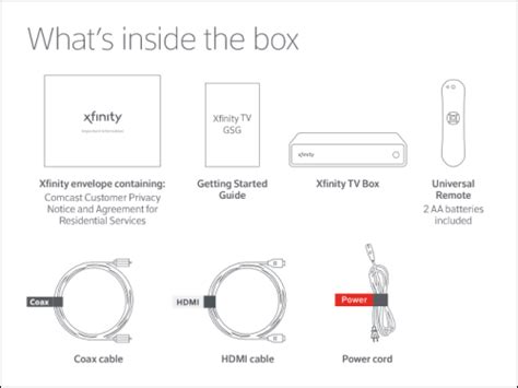 Xfinity TV Streaming Equipment