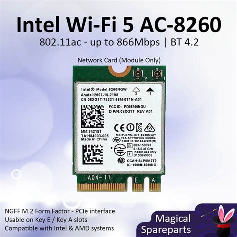 Jual Intel Wi Fi 5 Ac 8260 Ngff M 2 Wireless Network Card Wifi Bt 8260ngw Di Seller Velvet Store