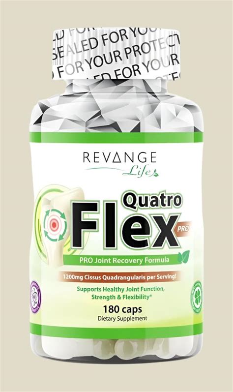 Revange Nutrition Quatro Flex Joint Support 180 Caps Gigacult