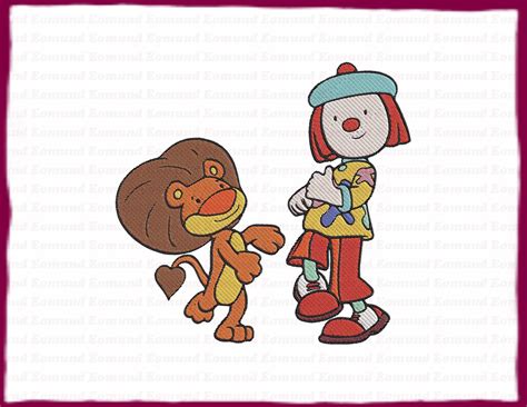 Jojo Tickle And Goliath The Lion Jojo Circus Fill Embroidery Design 5