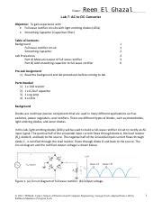 Understanding AC To DC Converter Circuits With LEDs Course Hero
