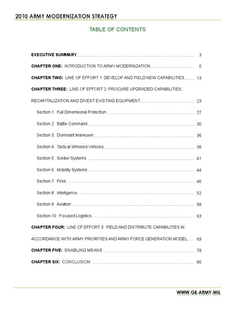 2010 Army Modernization Strategy Pdf