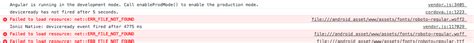 Roboto Fonts Not Found On Android Platform · Issue 1197 · Ionic Team