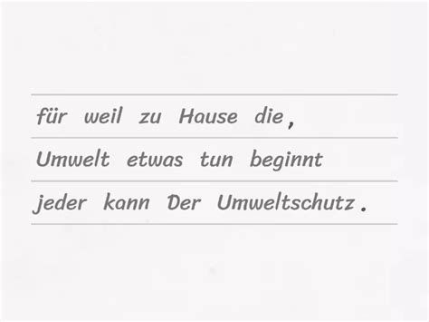 Nebensätze mit dass weil und wenn richtige Reihenfolge