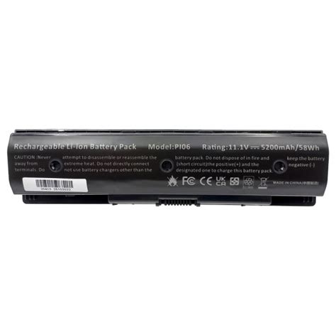 Bateria para Hp Envy P106 PI06 PI06xl PI09 Nparts Peças e