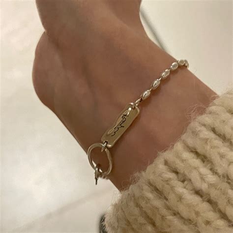 不規則金屬字母手鍊女設計感小眾復古個性簡約百搭氣質時尚手飾 蝦皮購物