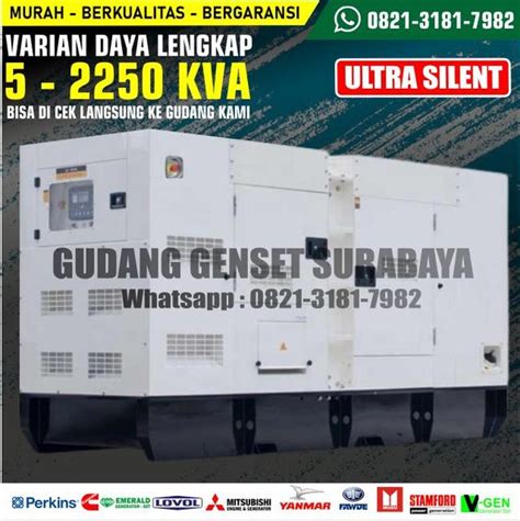 Jual Genset Surabaya Cummins 80 Kva Stamford Jual Genset