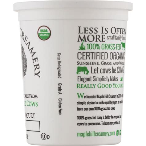 Maple Hill Creamery 100 Grassfed Organic Plain Yogurt 32 Oz Shipt