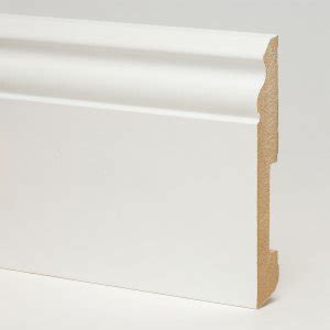 Плинтус МДФ Белый MDF “White”, фигурный, высота 120мм – kalinkapol.ru ...
