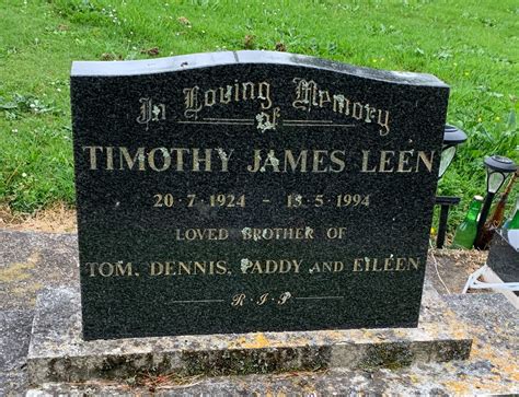 Timothy James Leen 1924 1994 Find A Grave Memorial