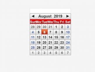 CSS Animated Event Calendar With JQuery Js Calendar CodeHim
