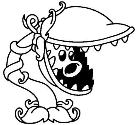 Snap Pea Plants Vs Zombies Coloring