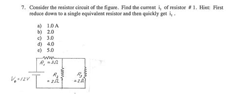 Solved Consider The Resistor Circuit Of The Figure Find Chegg