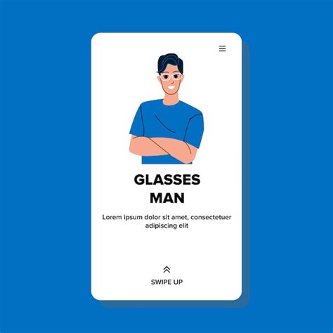 Premium Vector Glasses Man Vector
