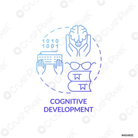 Cognitive Development Blue Gradient Concept Icon Stock Vector 4604852