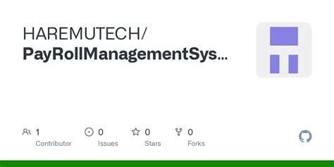 GitHub HAREMUTECH PayRollManagementSystem