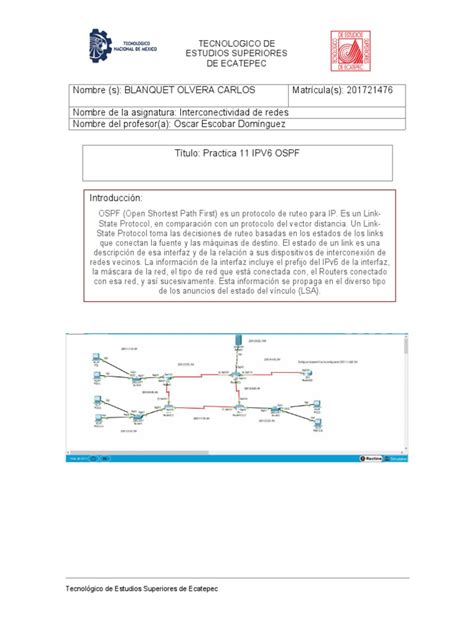 Practica 11 Ospf Blanquet Pdf Protocolos De Internet Estándares De Internet