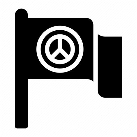 Flag Flags Peace Hippie Hippy Pacifism Symbol Icon Download On