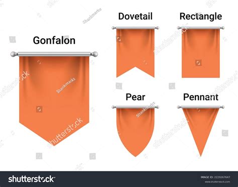 1 Orange Penant Flag Stock Vectors And Vector Art Shutterstock