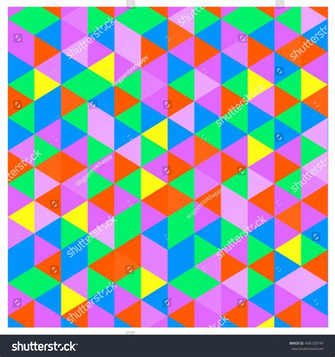 Vector Abstract Geometric Cube Triangle Angular Stock Vector Royalty