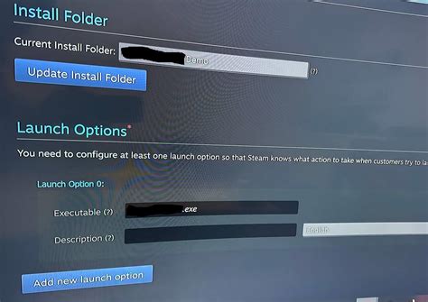 Renpy Market Build For Steam Launch Option Settings Rrenpy