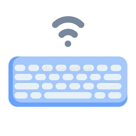 Wireless Keyboard Hardware Device Single Isolated Icon With Flat Style