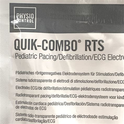 New Physio Control 11996 000093 Quick Combo Rts Pediatric Electrode Exp 2021 11 Disposables