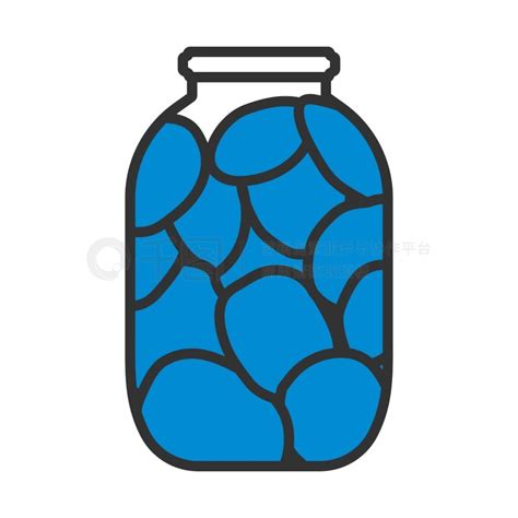 粗体背景 罐装西红柿图标可编辑的粗体轮廓与颜色填充设计矢量图 模板免费下载 eps格式 1000像素 编号69829074 千图网
