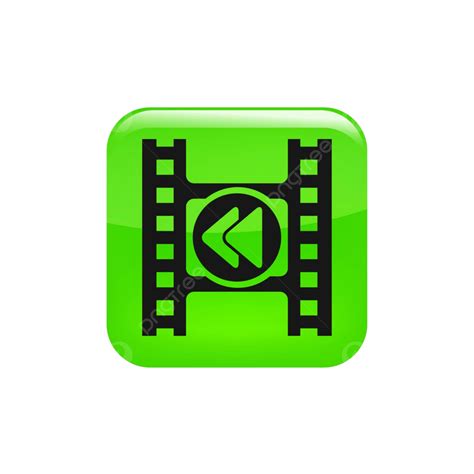 Vector Illustration Of Single Rewind Icon Bar Video Pointer Vector Bar