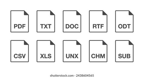 Odt Document Icon Photos Images And Pictures Shutterstock